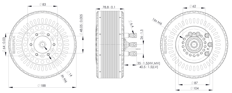 188 (60kW | 100Nm) - EMRAX