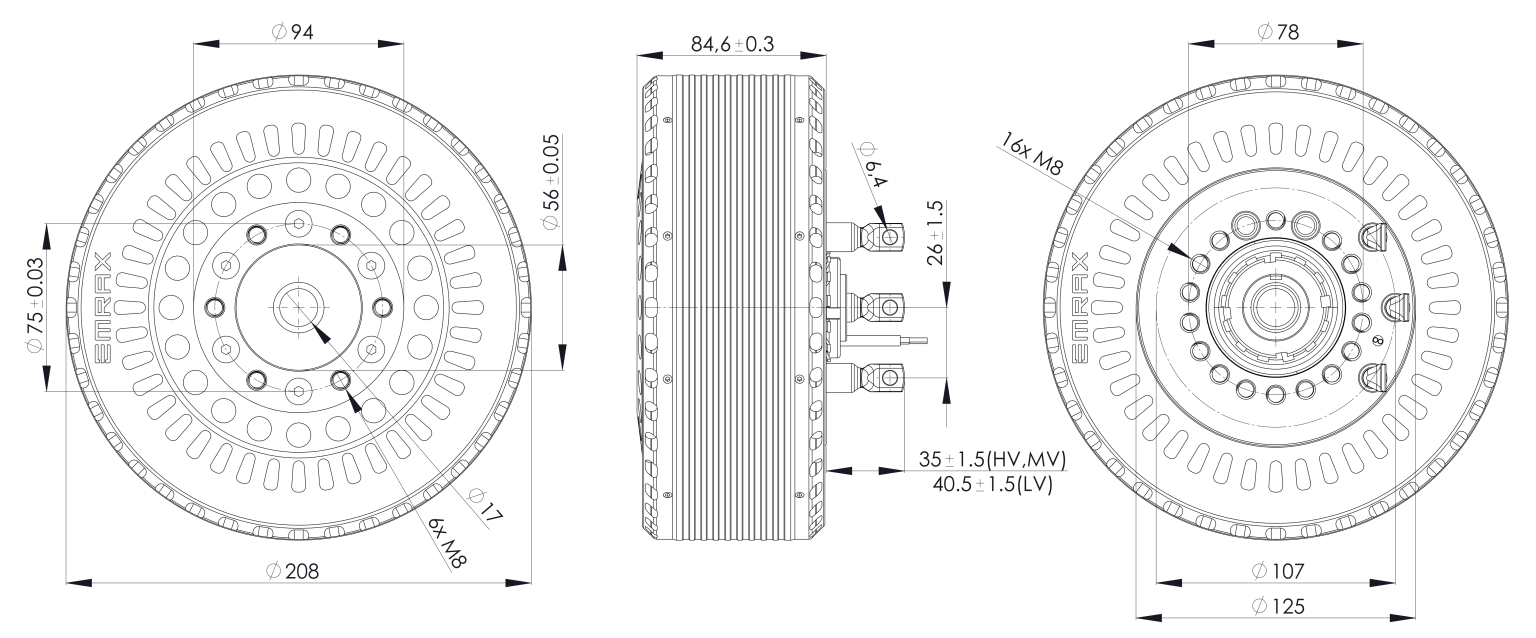 208 (86kW | 150Nm) - EMRAX