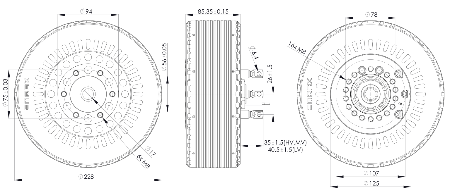 228 (124kW | 220Nm) - EMRAX