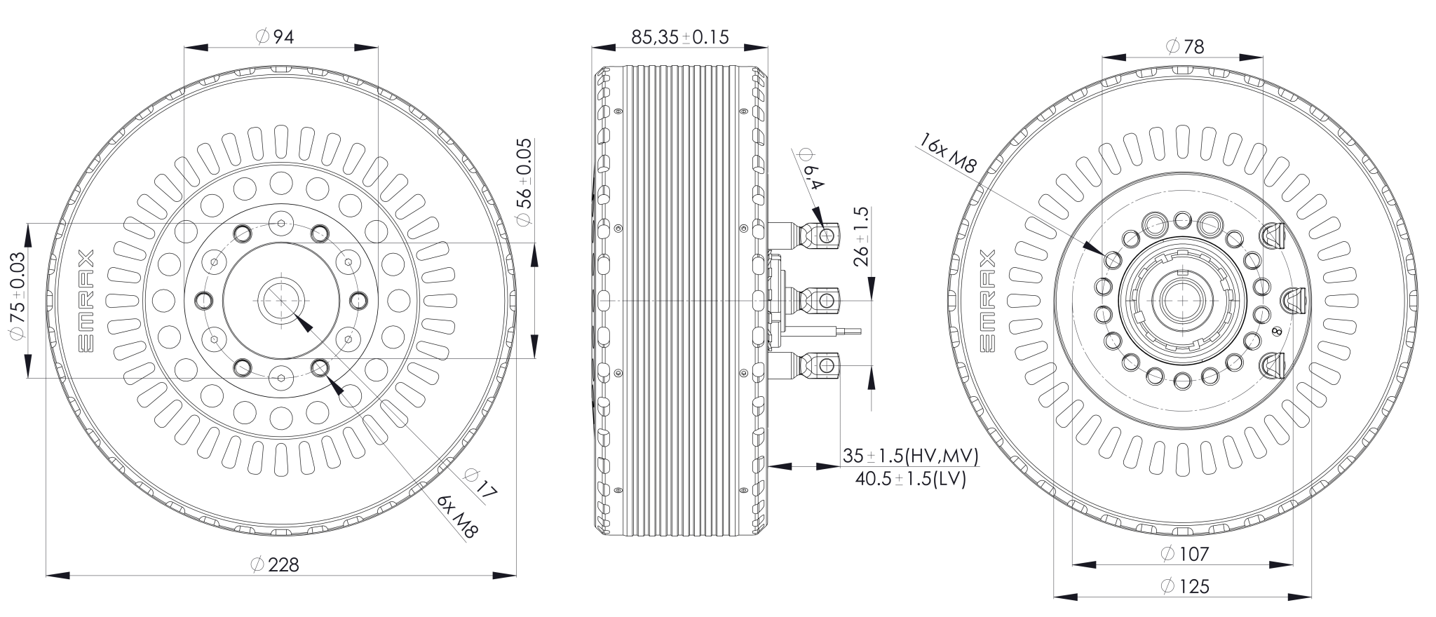 228 (124kW | 220Nm) - EMRAX