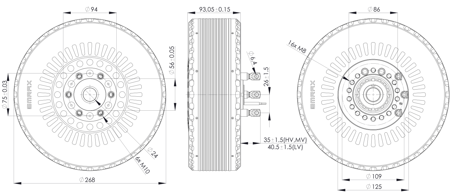 268 (210kW | 500Nm) - EMRAX