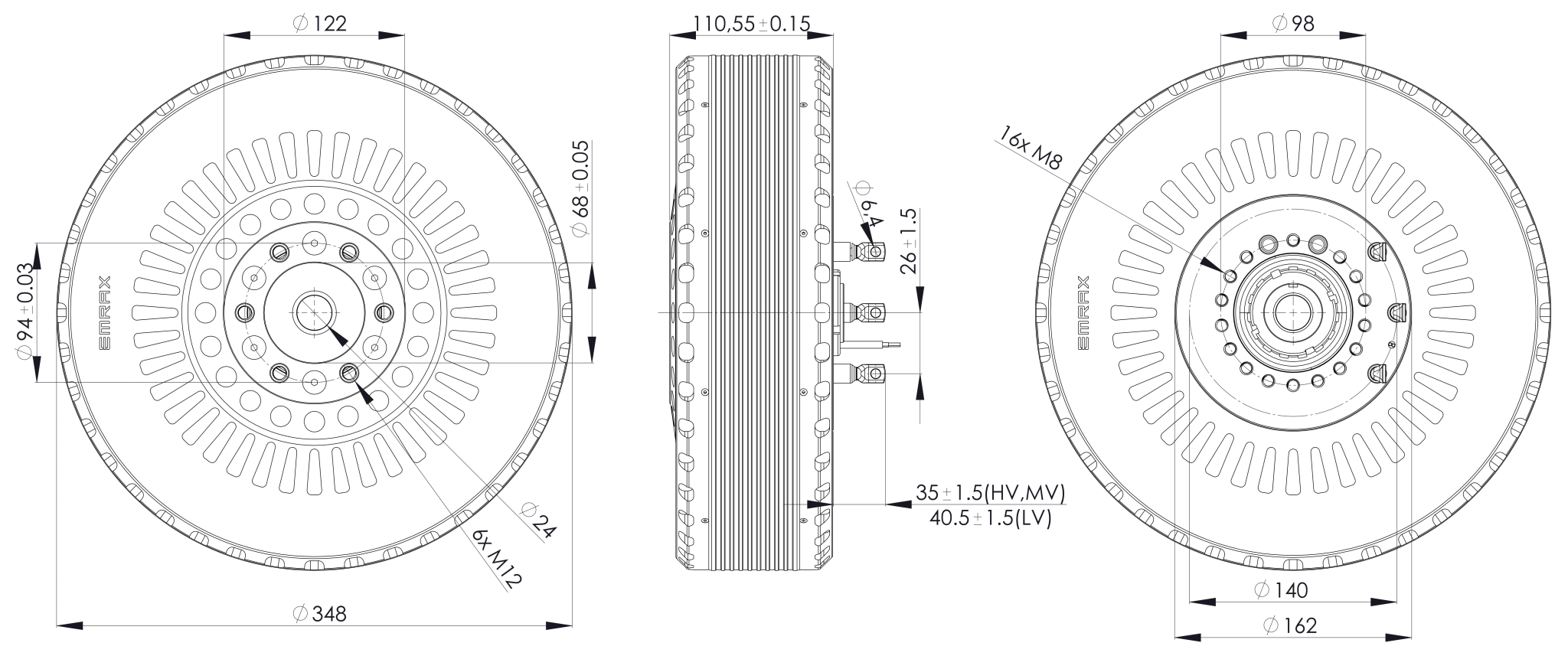 348 (340kW | 1000Nm) - EMRAX